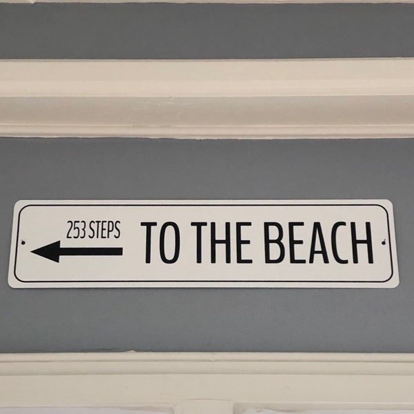 To the Beach Sign, Custom Mileage Sign, Ocean Direction Sign, Custom ...