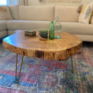 Live Edge Coffee and End Tables Custom Live Edge Coffee - Etsy