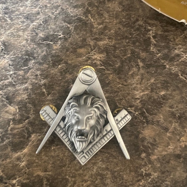 Freemasons, Lions Grip, Compass and Square,masonic Symbol,vest Badge - Etsy