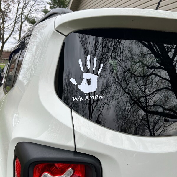 Skyrim Inspired We Know Vinyl Decal Dark Brotherhood Sticker Gaming ...