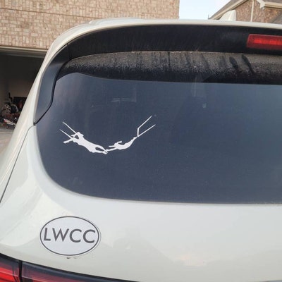 Trapeze Aerialist & Circus Arts Wait for the Hep Acrobat Decal Sticker ...