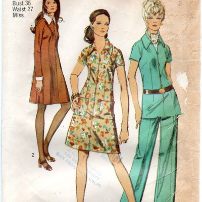8235 UNCUT Mccalls Vintage SEWING Pattern Miss Semi Fitted V - Etsy