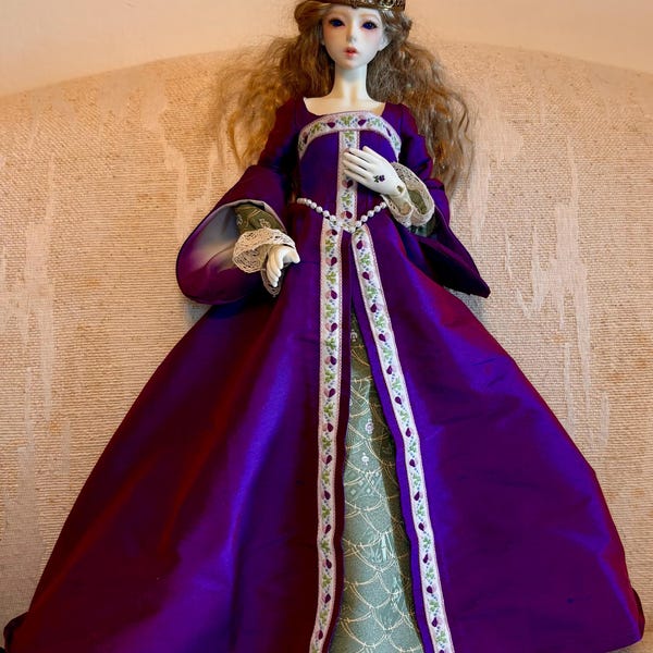 BJD Sewing Pattern: Tudor Dress for Sartoriaj, Raccoondoll, Iplehouse ...