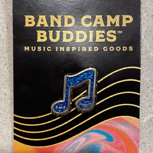 Music Note Hard Enamel Pin, 3/4 Inch, by Band Camp Buddies - Etsy