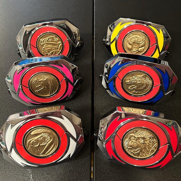 Mighty Morphin Power Rangers Key Chain - Etsy
