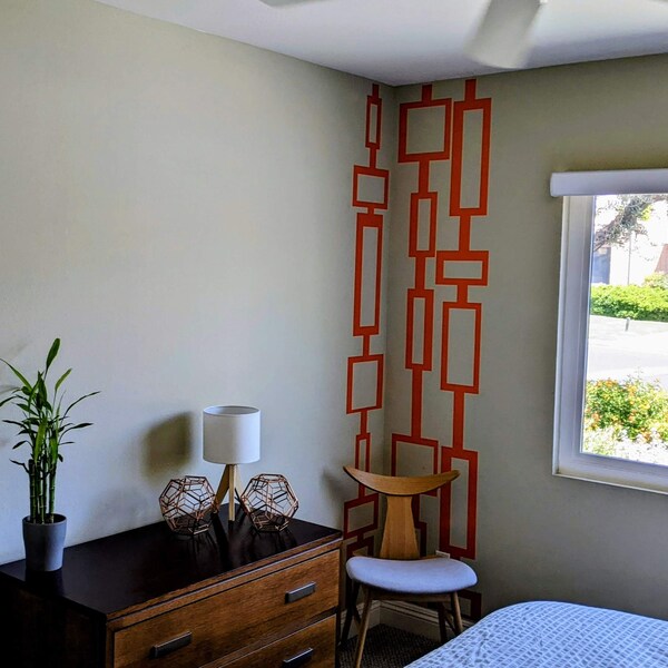 Mid Century Modern Decor, Mid Mod Wall Decals, Retro Decal, Mcm Wall ...