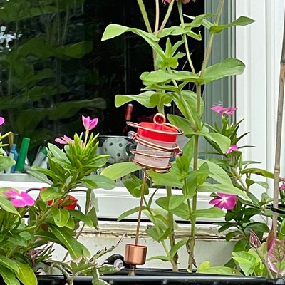 Copper Hummingbird Swing or Hummingbird Perch W/hook, Bird Perch, Red ...