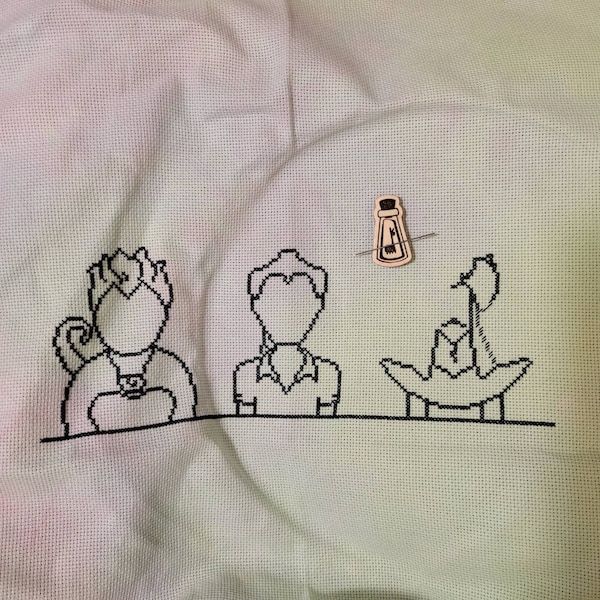 Villains Cross Stitch Pattern: Bad Guys Embroidery (digital Download ...