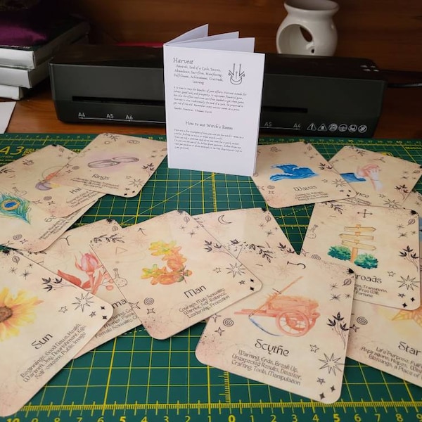 Create Your Own Tarot Deck With 78 Printable Blank Tarot Card Templates ...