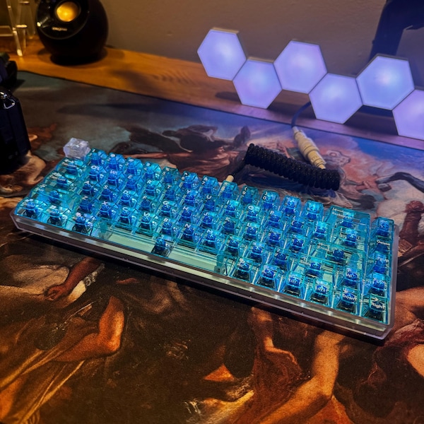 Tile Swimming Pool Keycap - 3D Printed Resin Artisan Cherry MX XDA ...
