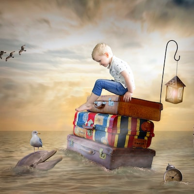 Enchanted Backdrop for Toddler, Digital Background for Kids, Magic Ocen ...