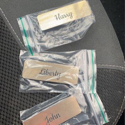 Personalised Premium Name Badge Staff ID Tag With Pin Design - Etsy UK