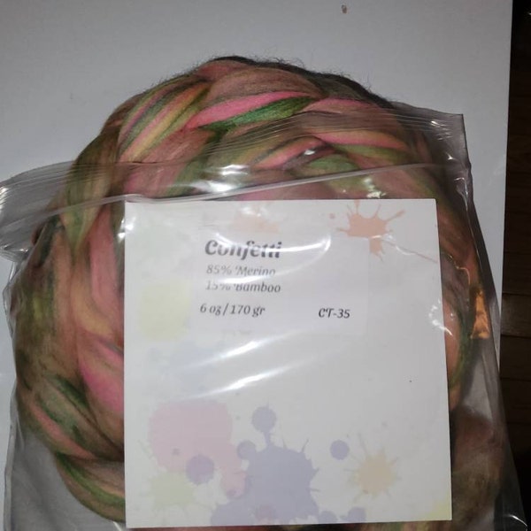 Summer Combed Top Merino Fiber Spinning Fiber Wool Roving Gift for ...