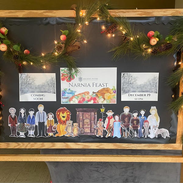 Narnia Characters in COLOR + OUTLINES Lion Witch Wardrobe Digital Print ...