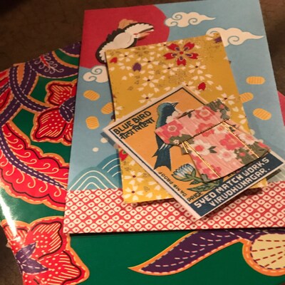 Set of Five Owl Envelopes Print From a Series of Bird Theme - Etsy