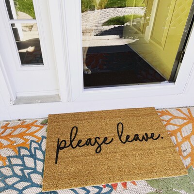 Please Leave Doormat, Go Away Doormat, Funny Doormat, Door Mat, Funny ...