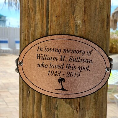 Original Tree Tag Hugger Engraved Tree Safe Memorial Plaque official ...