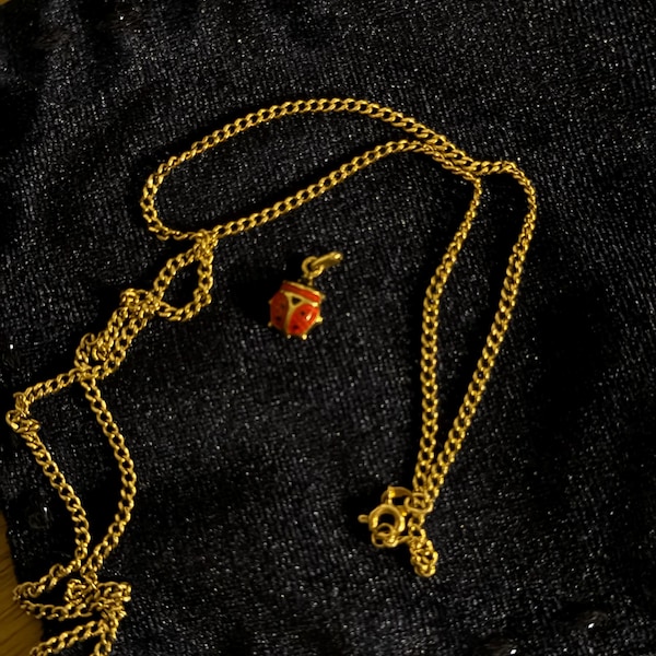 Lighthouse Lens Cut Vintage Gold Ring Synthetic Sapphire 10k Yellow ...