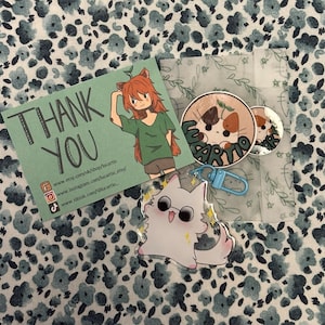 Holographic Gojo Cat Sticker Jujutsu Sorcerer Cute Cat Anime Sticker ...