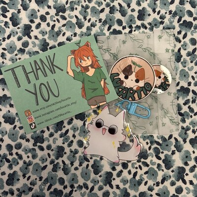 Holographic Gojo Cat Sticker Jujutsu Sorcerer Cute Cat Anime Sticker ...