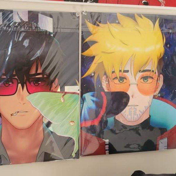 Butterfly Typhoon | Vash the Stampede Holographic Foil Anime Art Print ...