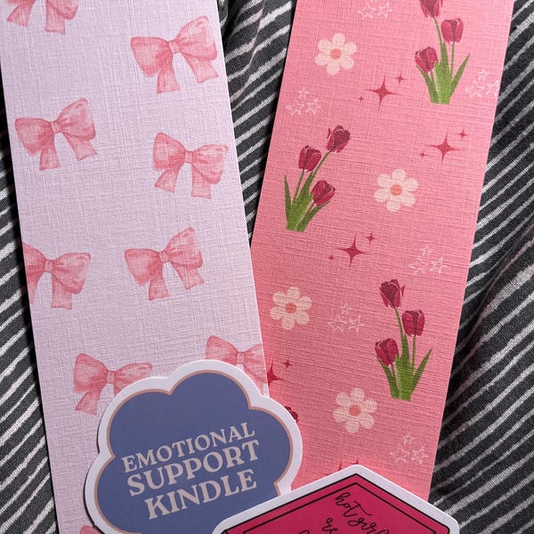 Strawberry Linen Bookmarks - Etsy