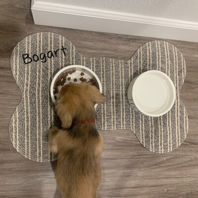 Personalized Dog Bone Mat - Etsy