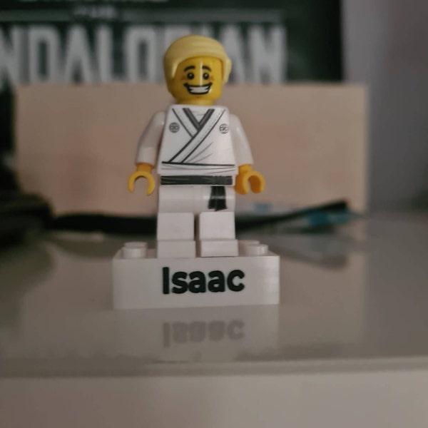 Personalised Engraved LEGO® Brick & Minifigure Karate Judo Martial Arts ...
