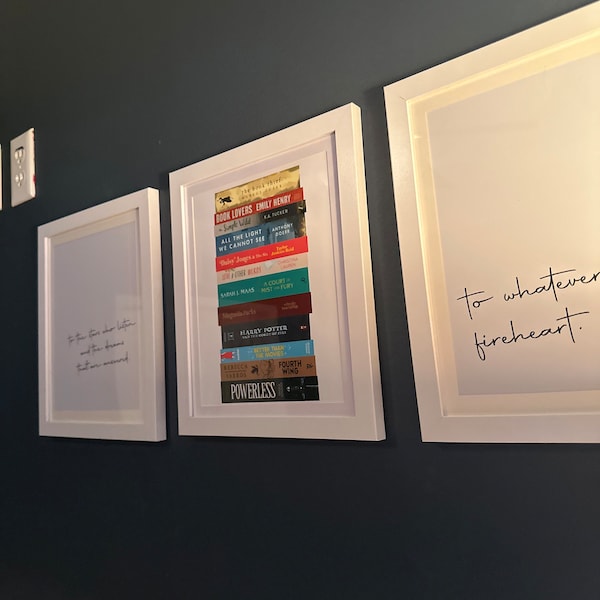 Custom Book Stack Art Print Digital - Etsy