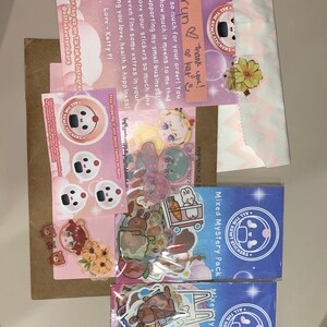 Cute Stickers Clear Kawaii Stickers Bunnies & Bears Outline | Etsy