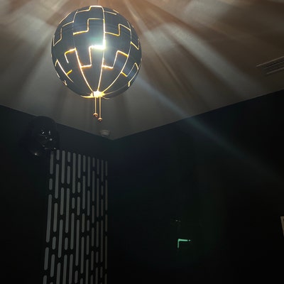 Ikea PS 2014 Star Wars Death Star Exploding Pendant Ceiling Light Lamp ...