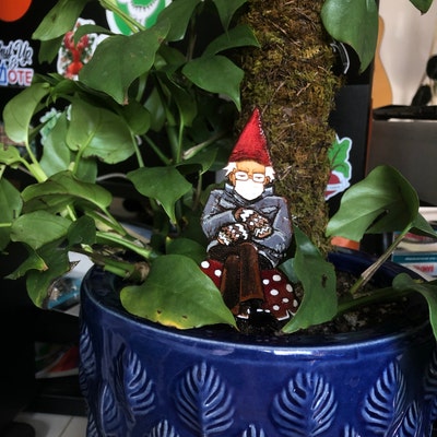 Bern in a Fern Grumpy Bernie Garden Gnome Plant/garden Stake - Etsy