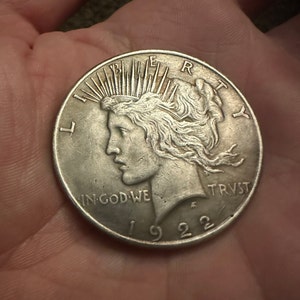 Two-sided Trick Coin - 1922 Liberty Dollar - Two Face - Double Headed ...