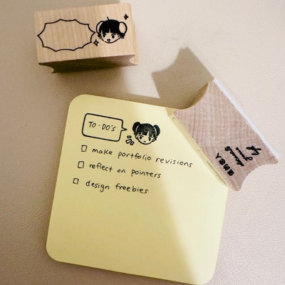 Planner Rubber Stamp Set Date Weekly Month Tracker Clock in Plann Habit ...