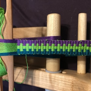 Inkle Weaving Letter Chart, How to Weave Letters on a Warp-faced Band ...