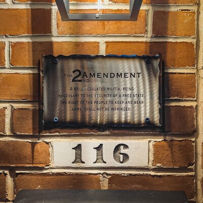 Second Amendment Metal Sign Rustic Home Decor - Etsy