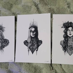 The Oracle Fine Art Print Third Eye Star Crown Halo Victorian Gothic ...