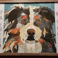 Whimsical Collage Flower Pot Still Life Fine Art Wall Decor Print for ...