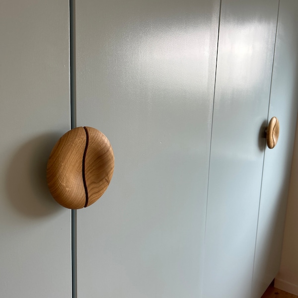 Wooden Drops Set of 7, Water Drop Hooks, Oak Wood Hangers,tear Drops ...