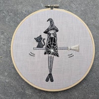 Kitty Hand Embroidery Pattern PDF - Etsy Canada