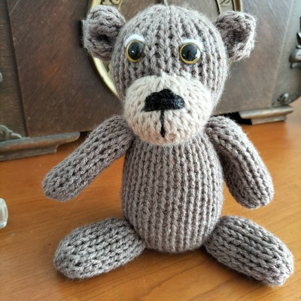 Birthday Bear 22pin Circular Knitting Machine Pdf Pattern - Sentro Addi ...