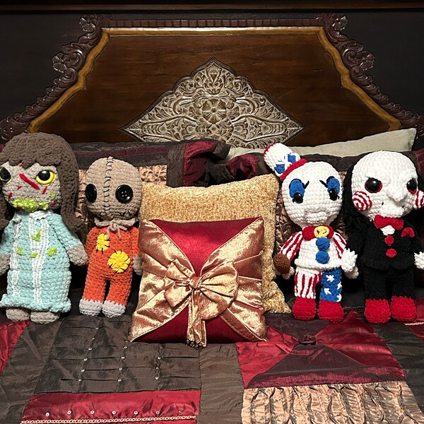 Medium Crochet Slashers | Crochet Horror Dolls | Halloween Dolls ...