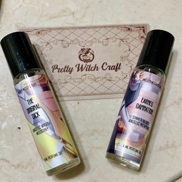 Lute Hazbin Hotel "earned Damnation" Perfume Oil Roller Ball - Etsy