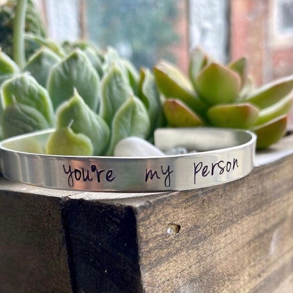 Sale! You're My Person Bracelet Personalized Cuff Bracelet Best Friends ...
