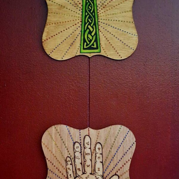 Made to Order. Hand Wood Burned Garden Ghost Wall Hanging. Pyrography ...