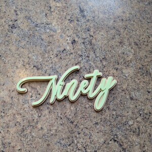 Happy 60th Alison Font Style Name Cake Topper Premium 3mm - Etsy