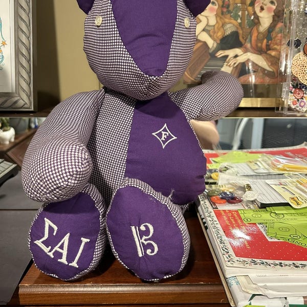 Memory Bear Pattern Simplicity A2115 Pattern Plush Sewing Pattern Memorial Bear Teddy Bear ...