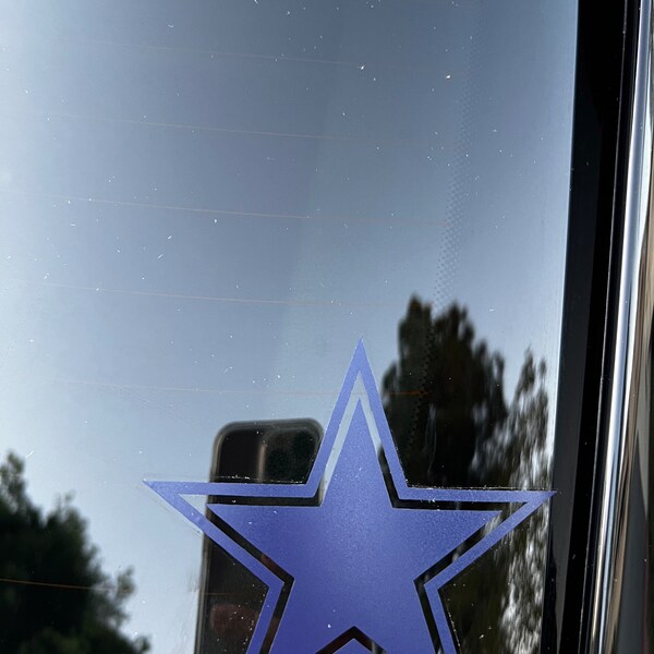 Star Vinyl Decal Sports Sticker Football, Baseball, Softball, for ...