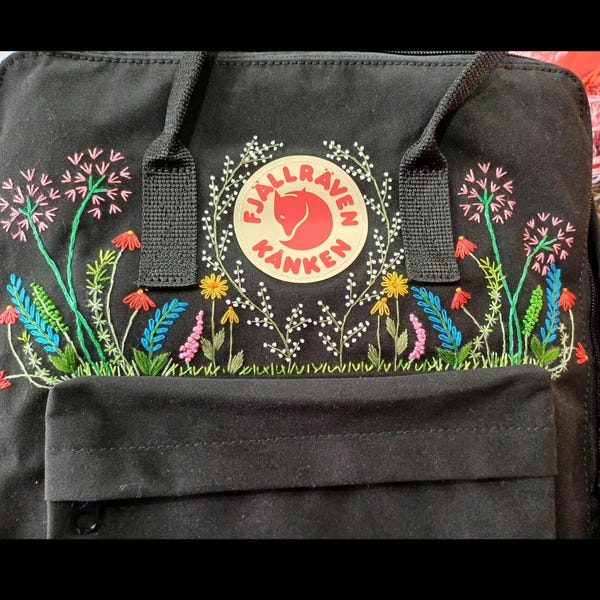 Fjallraven Kanken No. 1 Backpack Custom Hand Embroidery/customized ...