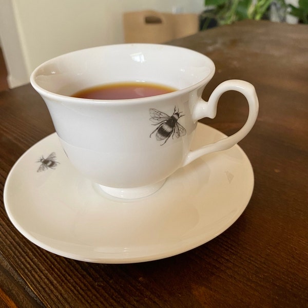 Bumble & Bee Fine Bone China Tea Set - Etsy
